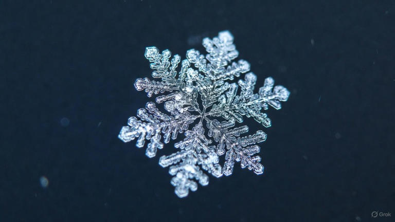 The remarkable journey of a single snowflake from cloud to ground