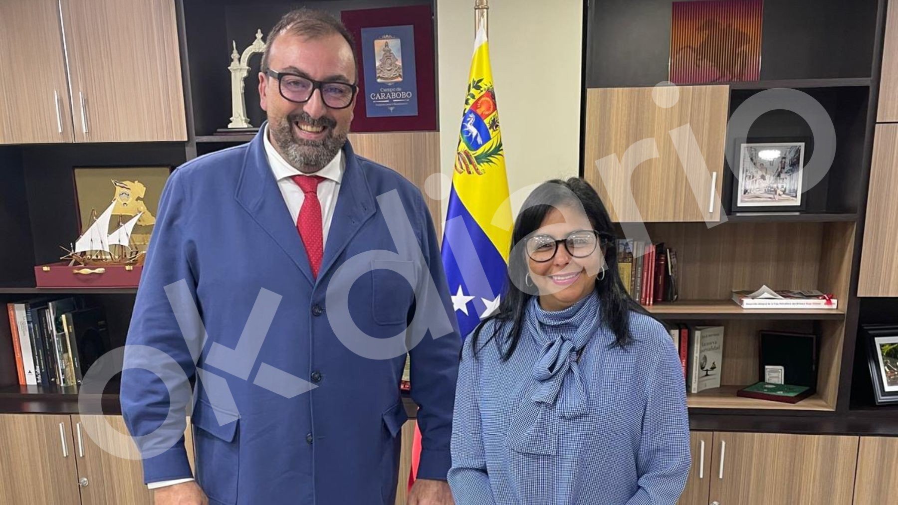 Koldo viajó a Caracas para informar a Delcy que Zapatero sería el ...