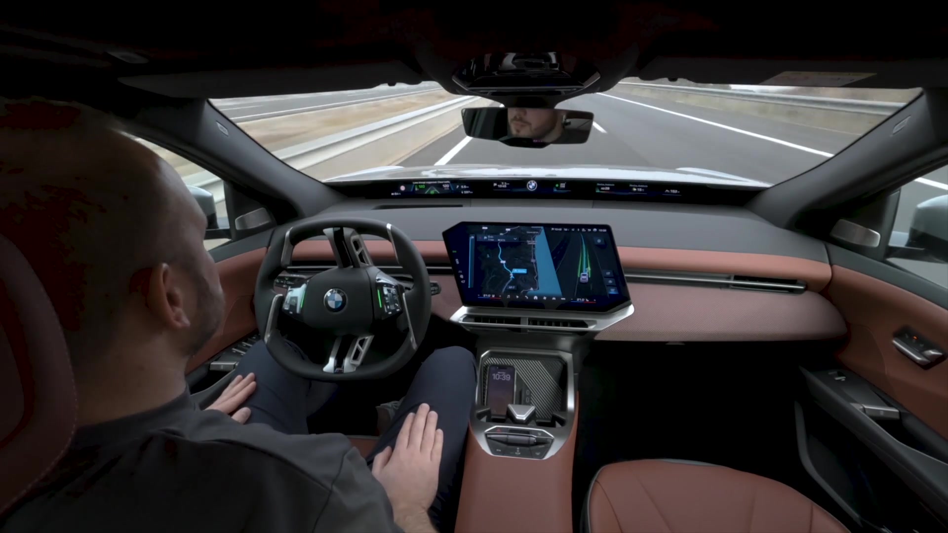 The new BMW iX3 50 xDrive. Polarized grey metallic. Automated driving ...