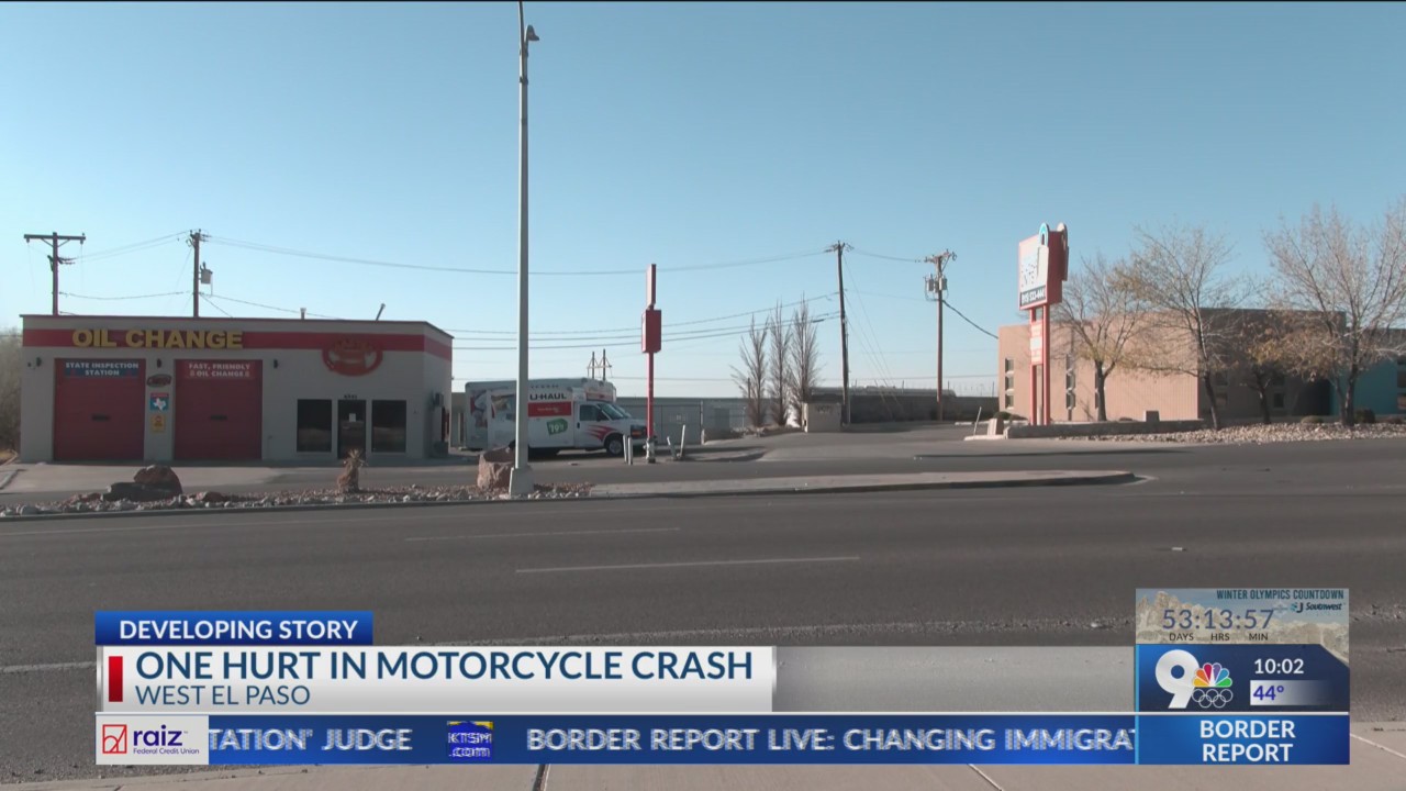 Motorcycle crash leaves 1 seriously hurt