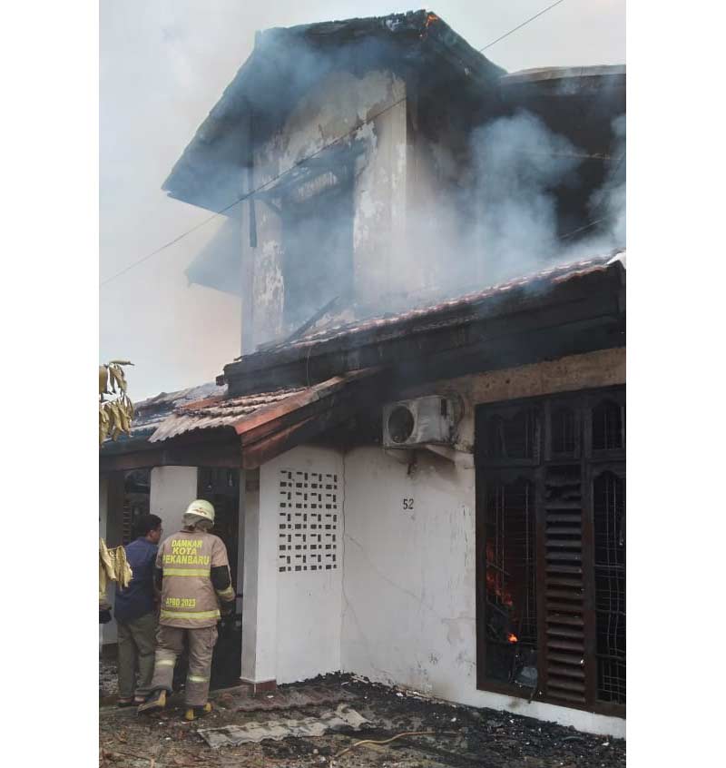 Dua kebakaran terjadi di Pekanbaru, kerugian capai Rp1 miliar