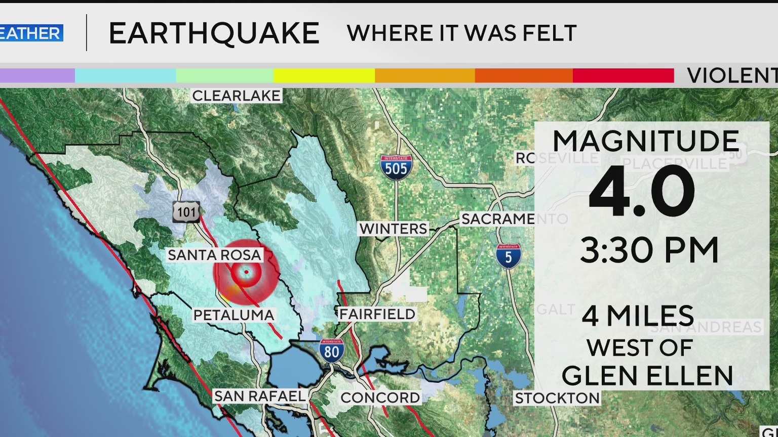 Magnitude 4.0 earthquake rattles North Bay