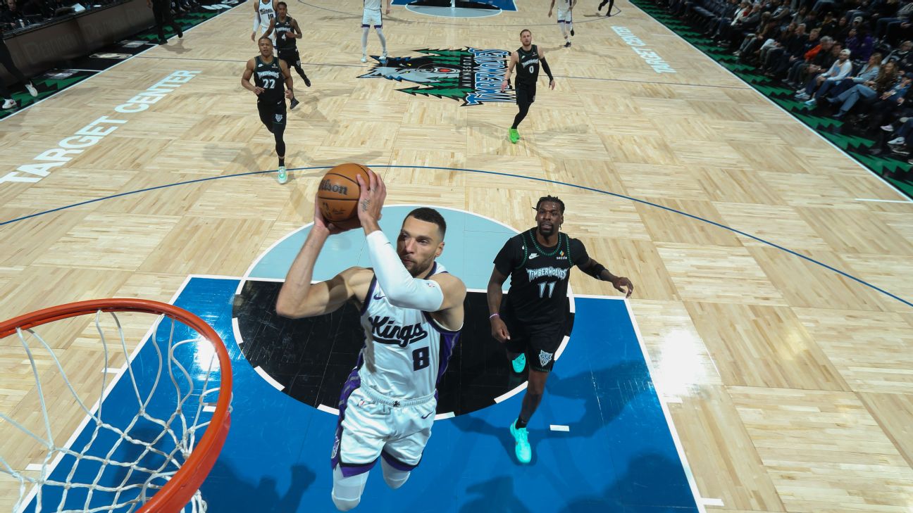 Kings lose leading scorer Zach LaVine (ankle) vs. Wolves