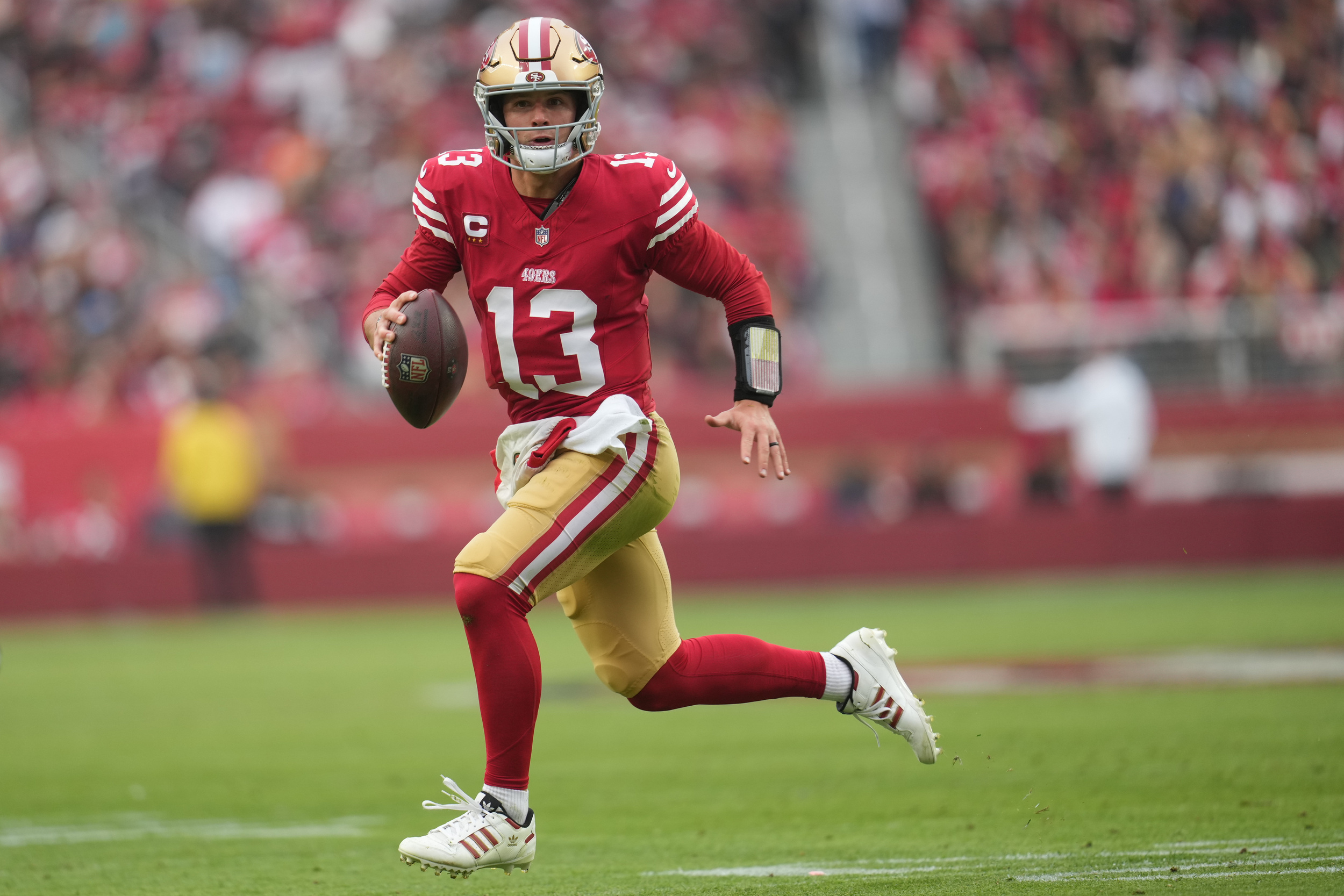 Brock Purdy apologizes moments after taunting Titans defender