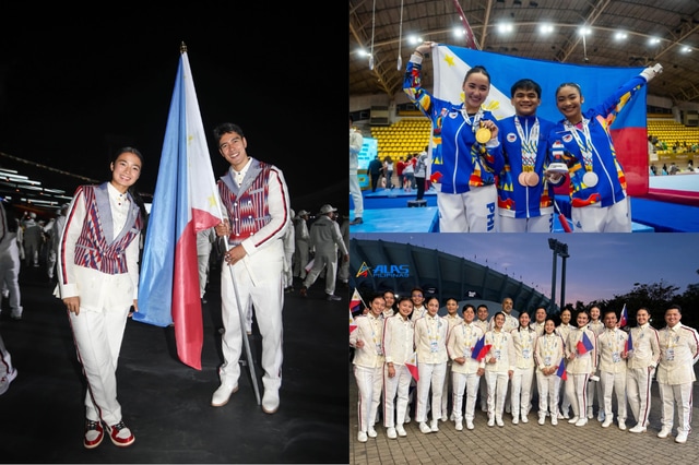 The Filipino delegates at the 2025 SEA Games raised our flag in style!