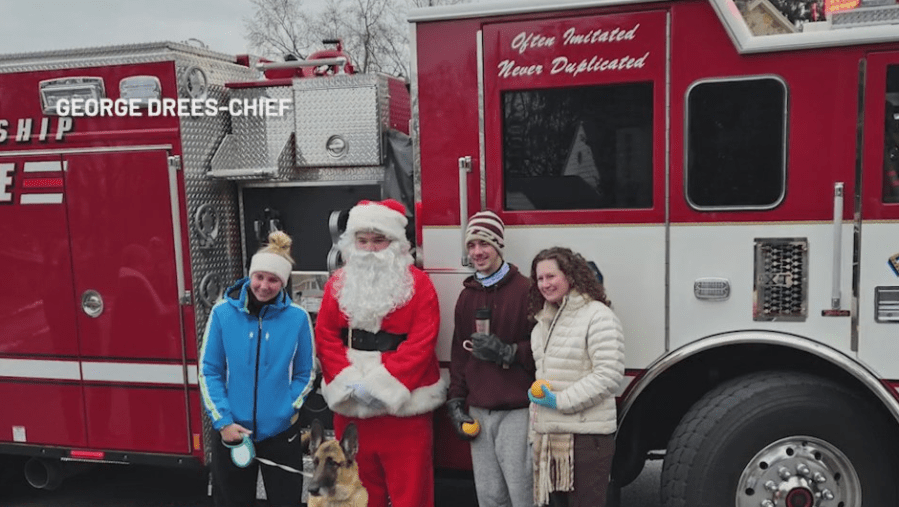 Fire company helps Santa make early visit in Dauphin County