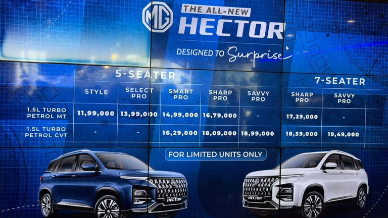 2026 MG Hector facelift launched in India at Rs 11.99 lakh