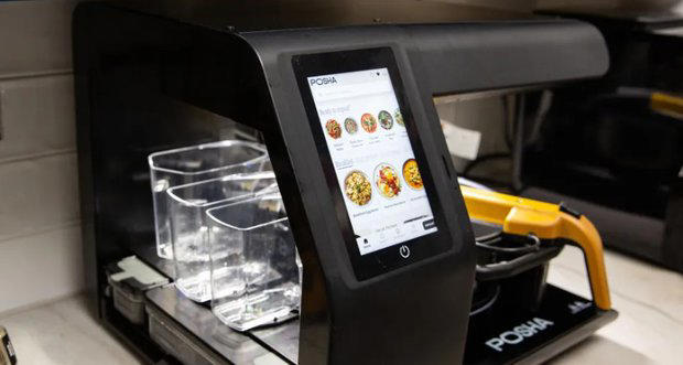 Posha, el robot chef que cocina solo: útil, delicioso y caro