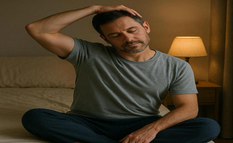 The 7-minute evening stretch that helps you sleep deeper