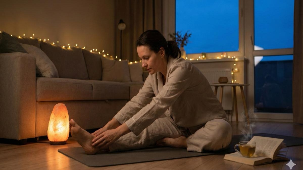 The 7-minute evening stretch that helps you sleep deeper