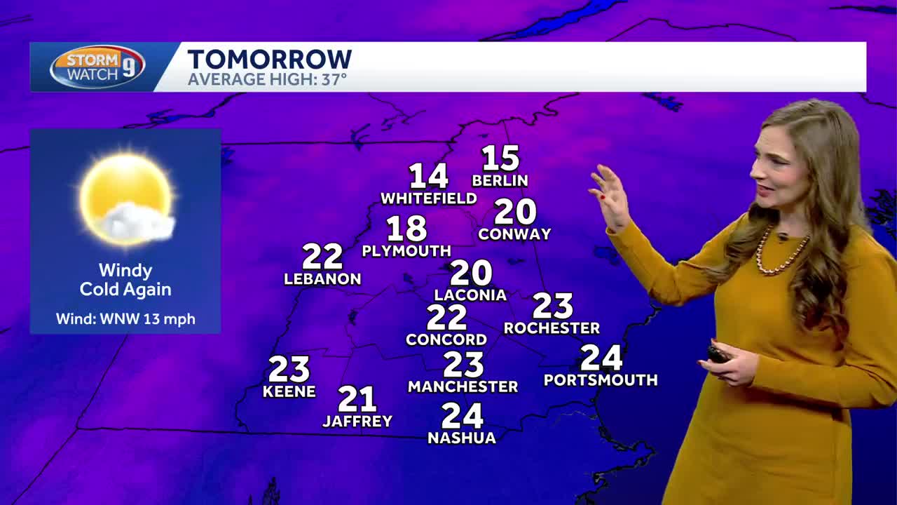 Bitter cold, subzero wind chills expected across New Hampshire Monday