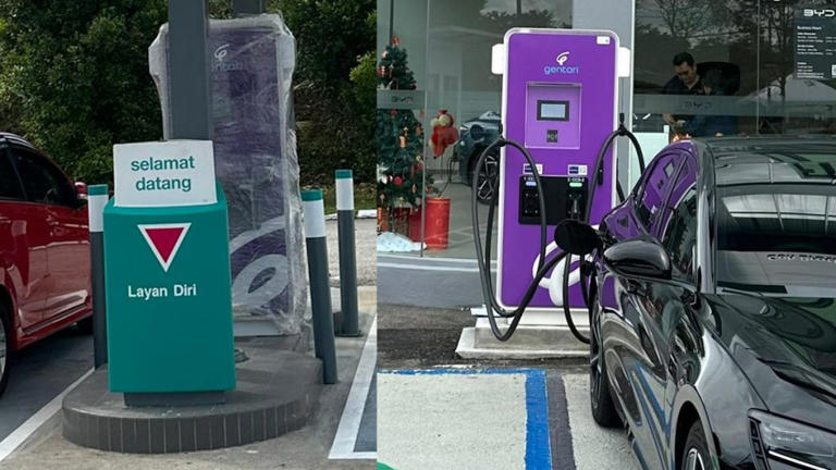 Gentari converts Petronas Ayer Keroh 3’s NGV station to EV charger