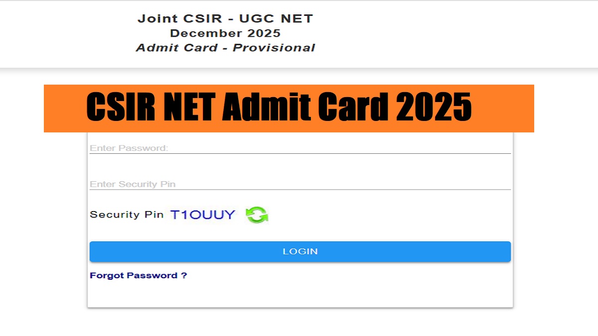 CSIR NET admit card 2025 out for December session at csirnet.nta.nic.in ...
