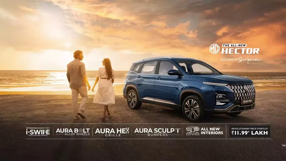 MG Hector facelift launched in India with prices starting at ₹11.99 ...