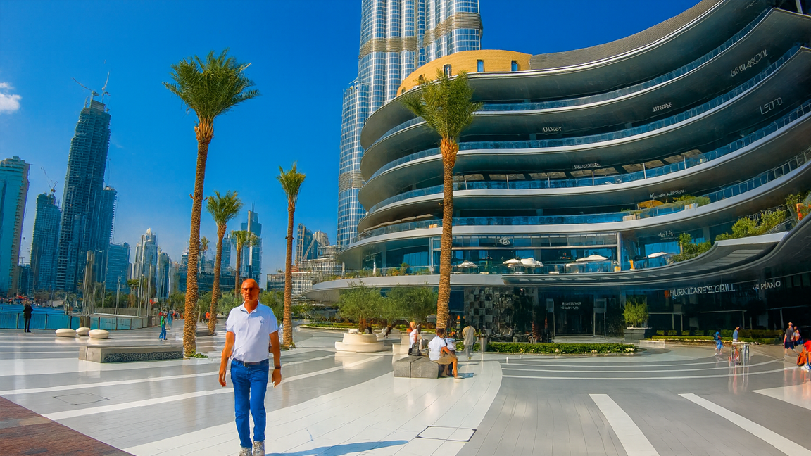 Βόλτα γύρω από το Burj Khalifa στο κέντρο του Ντουμπάι