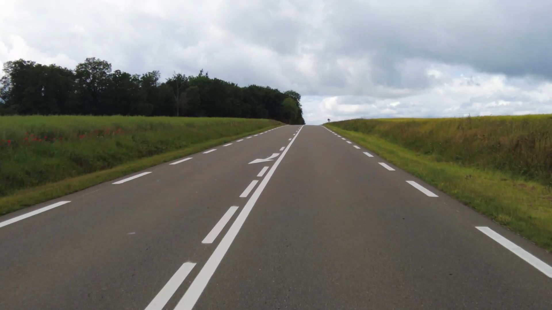 Doppelt gestrichelte Mittellinie: Straße richtig lesen