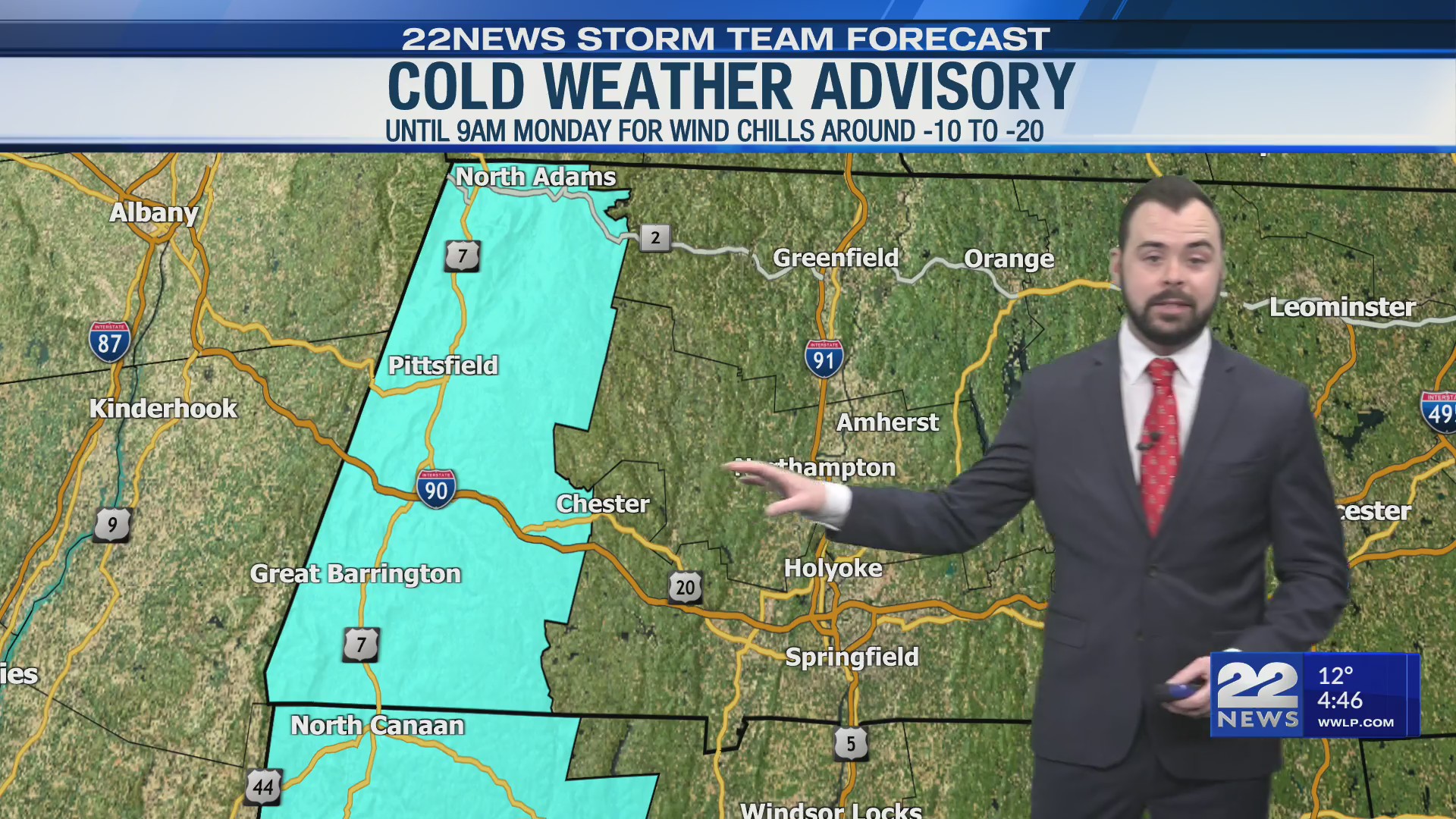 Monday's weather forecast 12/15/25