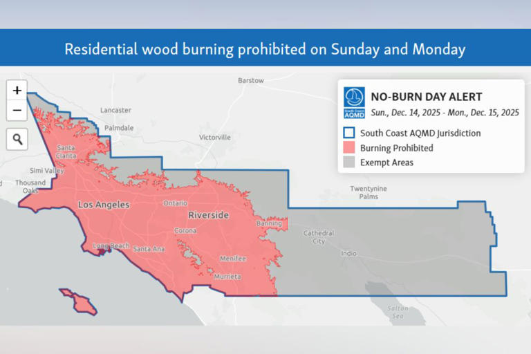 Over 100,000 people advised to stay inside in California