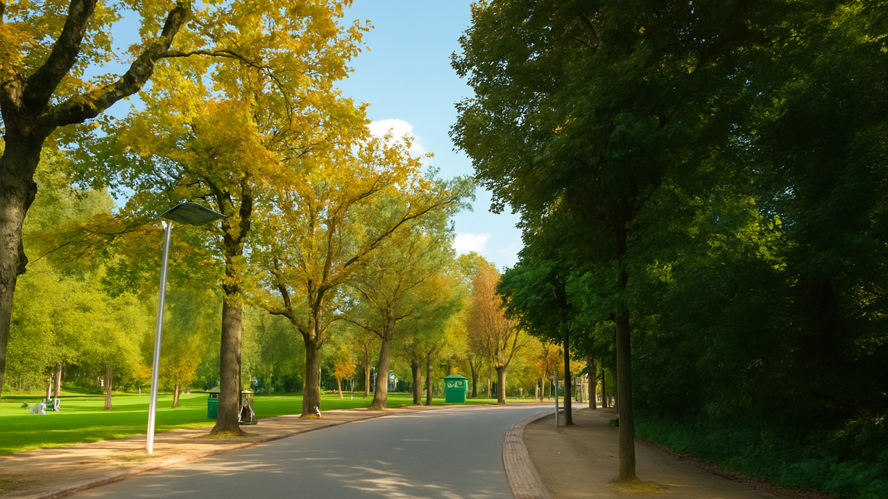 A calm cycling route through Amsterdam