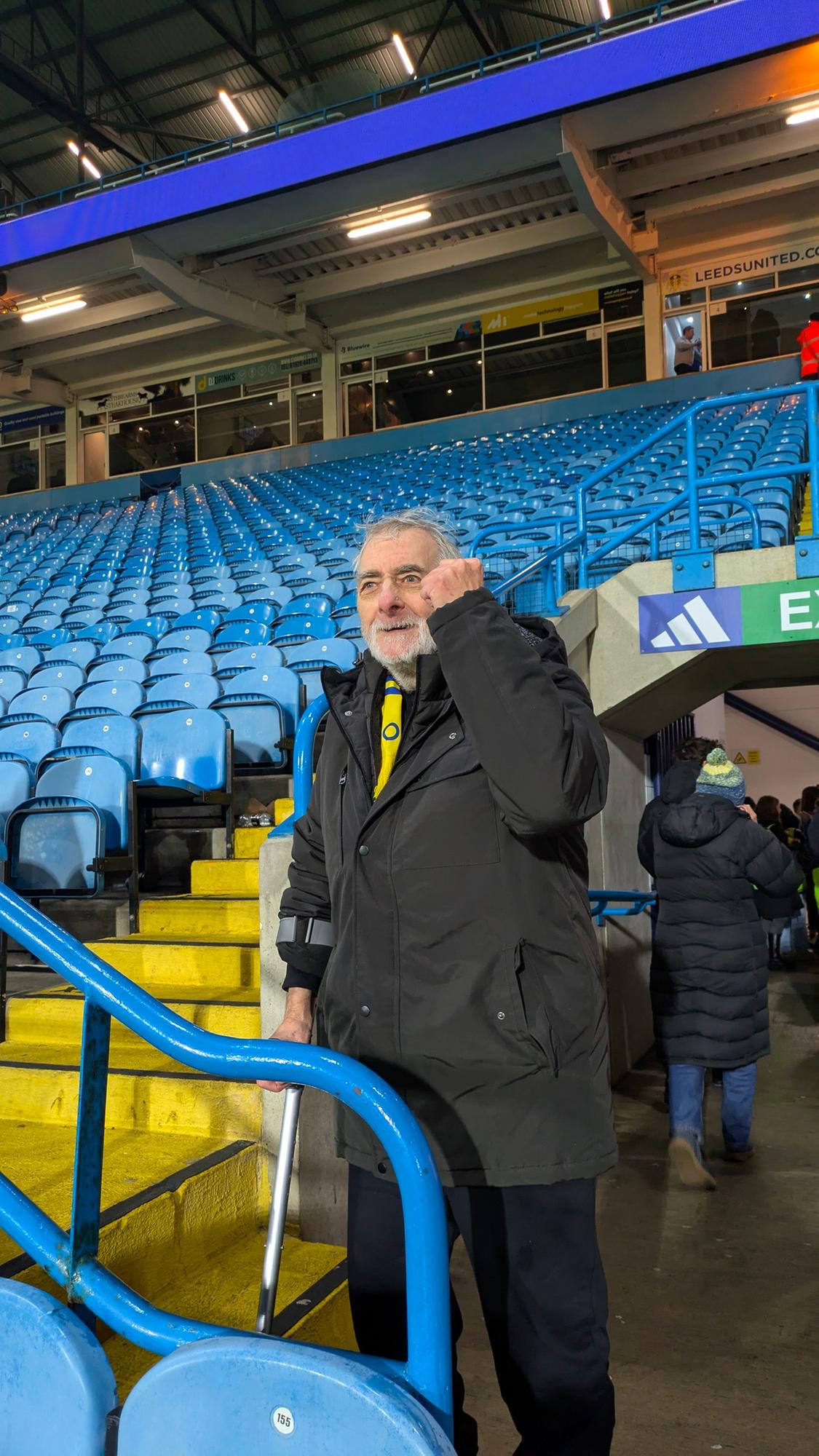 Leeds United fan of nearly 70 years enjoys unforgettable match day