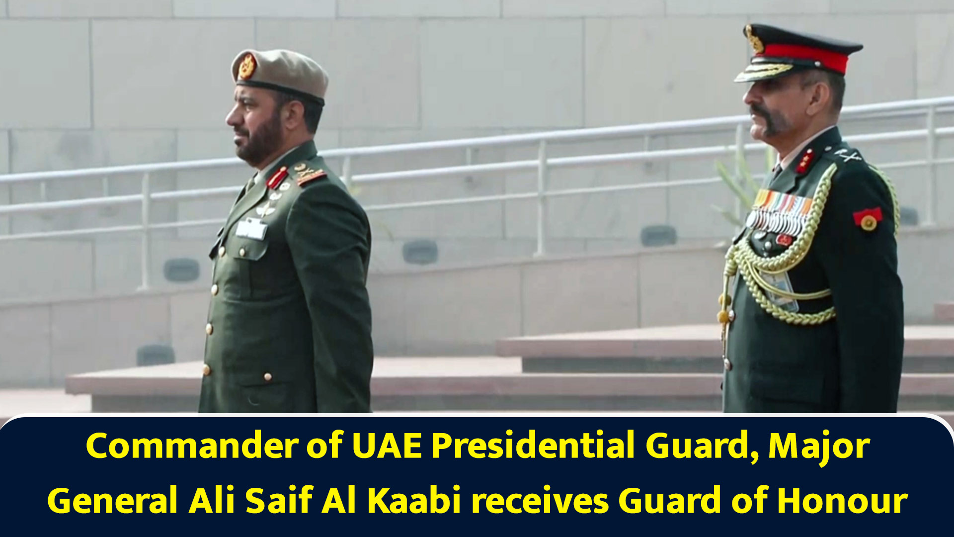 Commander of UAE Presidential Guard, Major General Ali Saif Al Kaabi ...