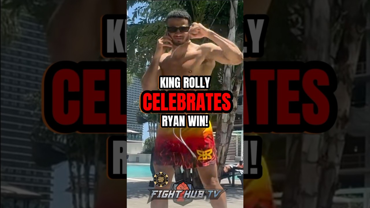 Rolly Romero celebrates Ryan Garcia win with style!