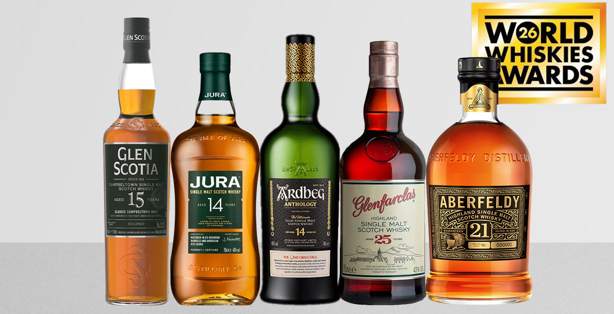 All single malt Scotch whisky winners from the World Whiskies Awards 2026