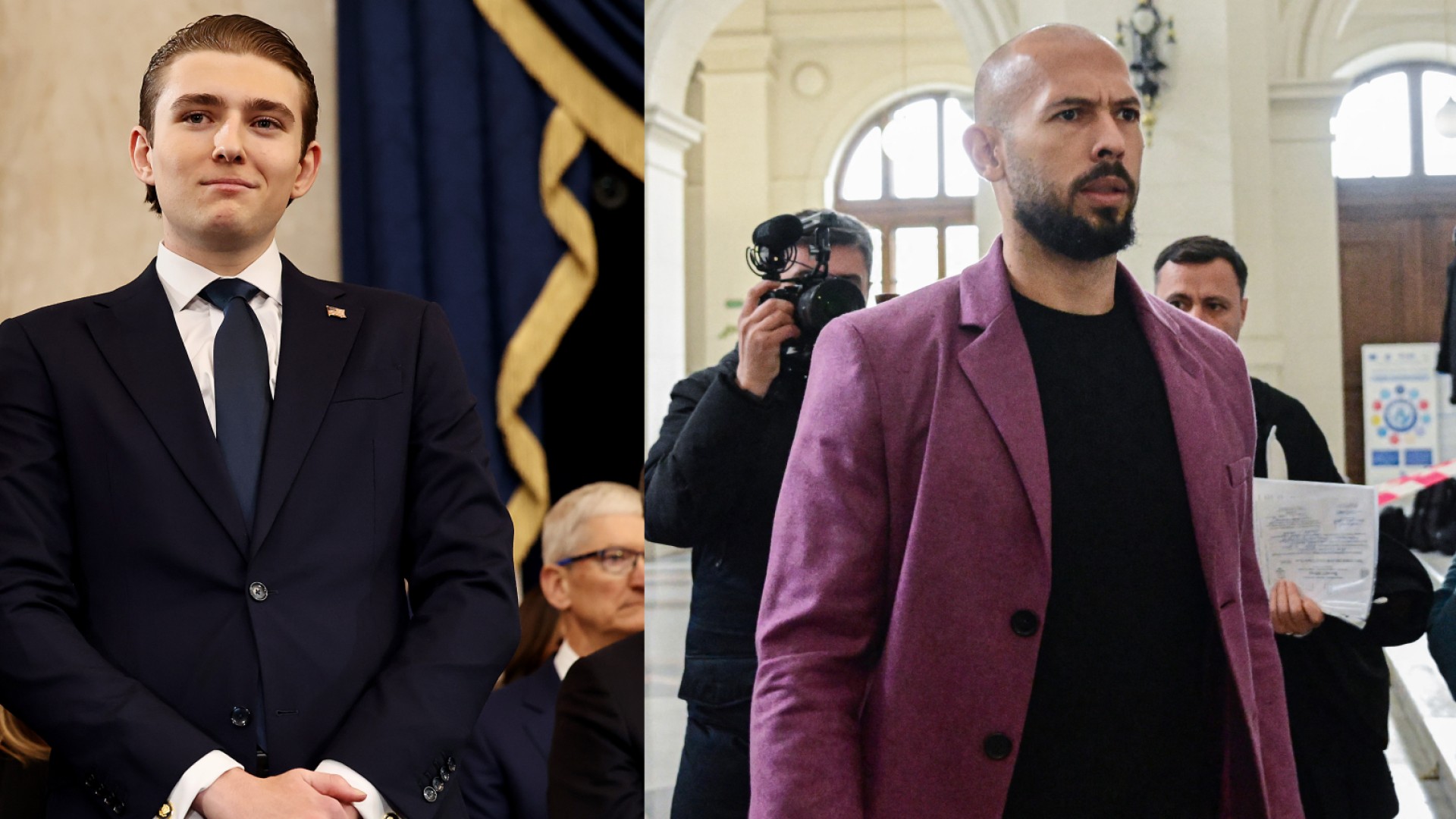 Barron Trump's ties to accused sex trafficker Andrew Tate exposed in ...
