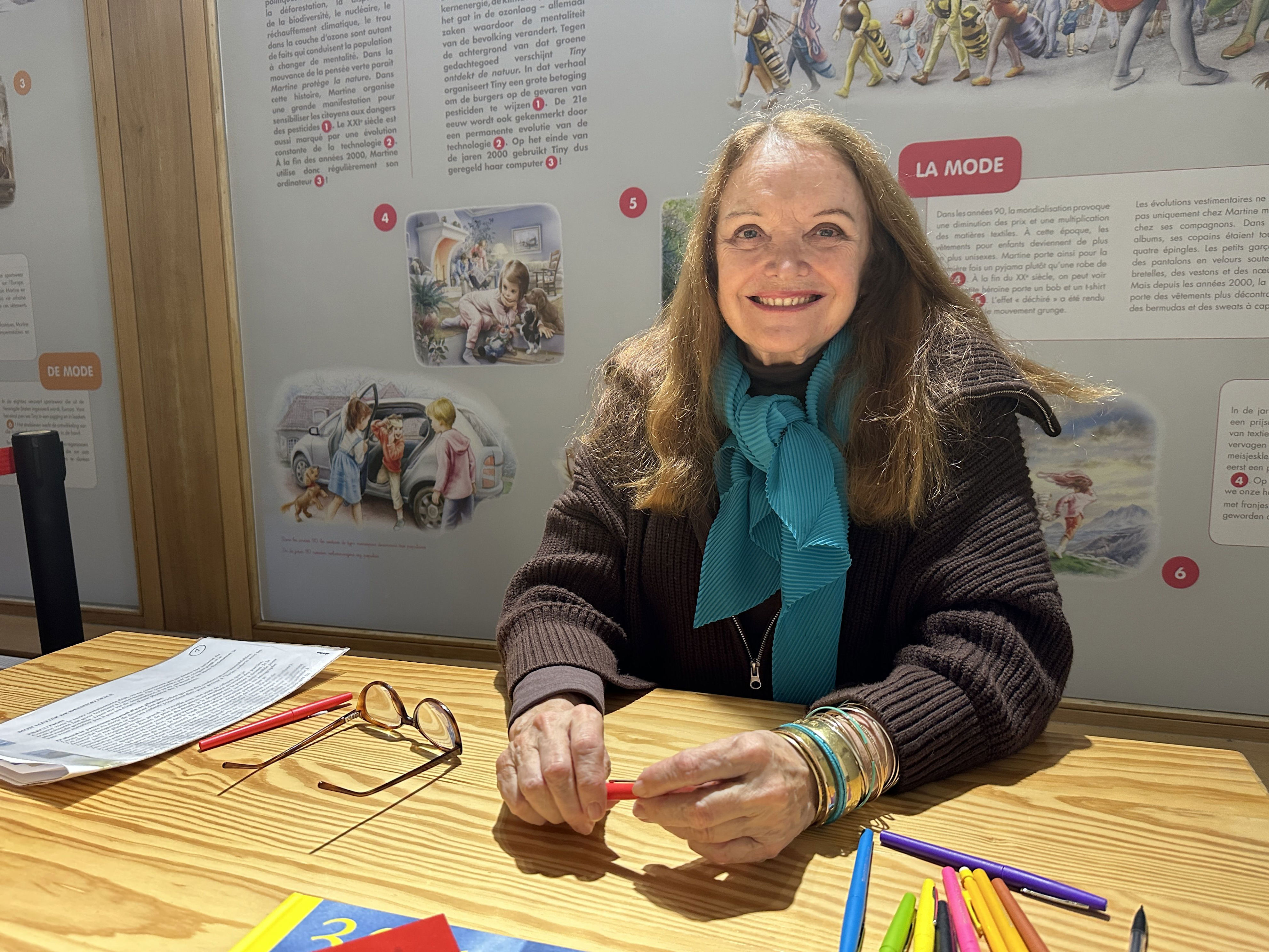 Nicole Lambert, illustratrice des Triplés, est venue à Mouscron