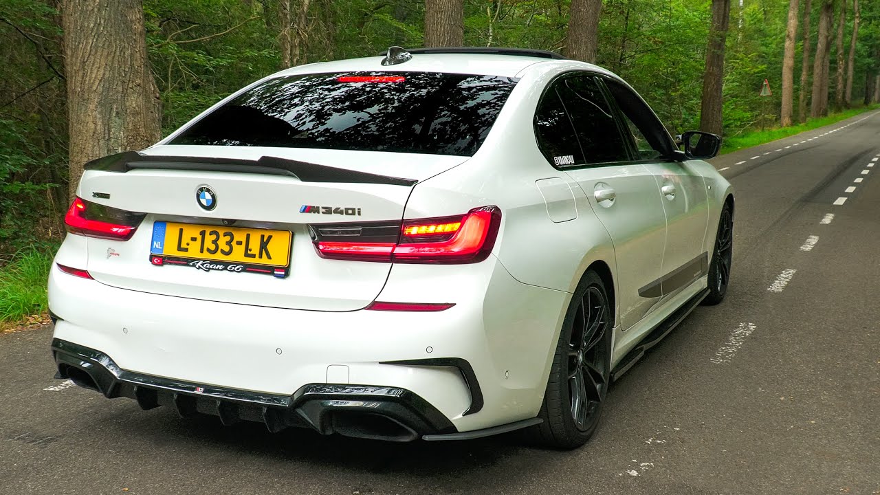 600 hp stage 2 BMW M340i with decat exhaust revs and accelerations