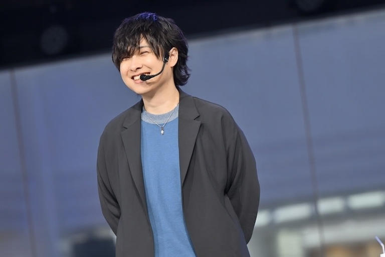 Voice actors Tsubasa Yonaga, Yuya Hirose, Kazuki Ura, and Junta Terashima battle in "Mario Kart ...