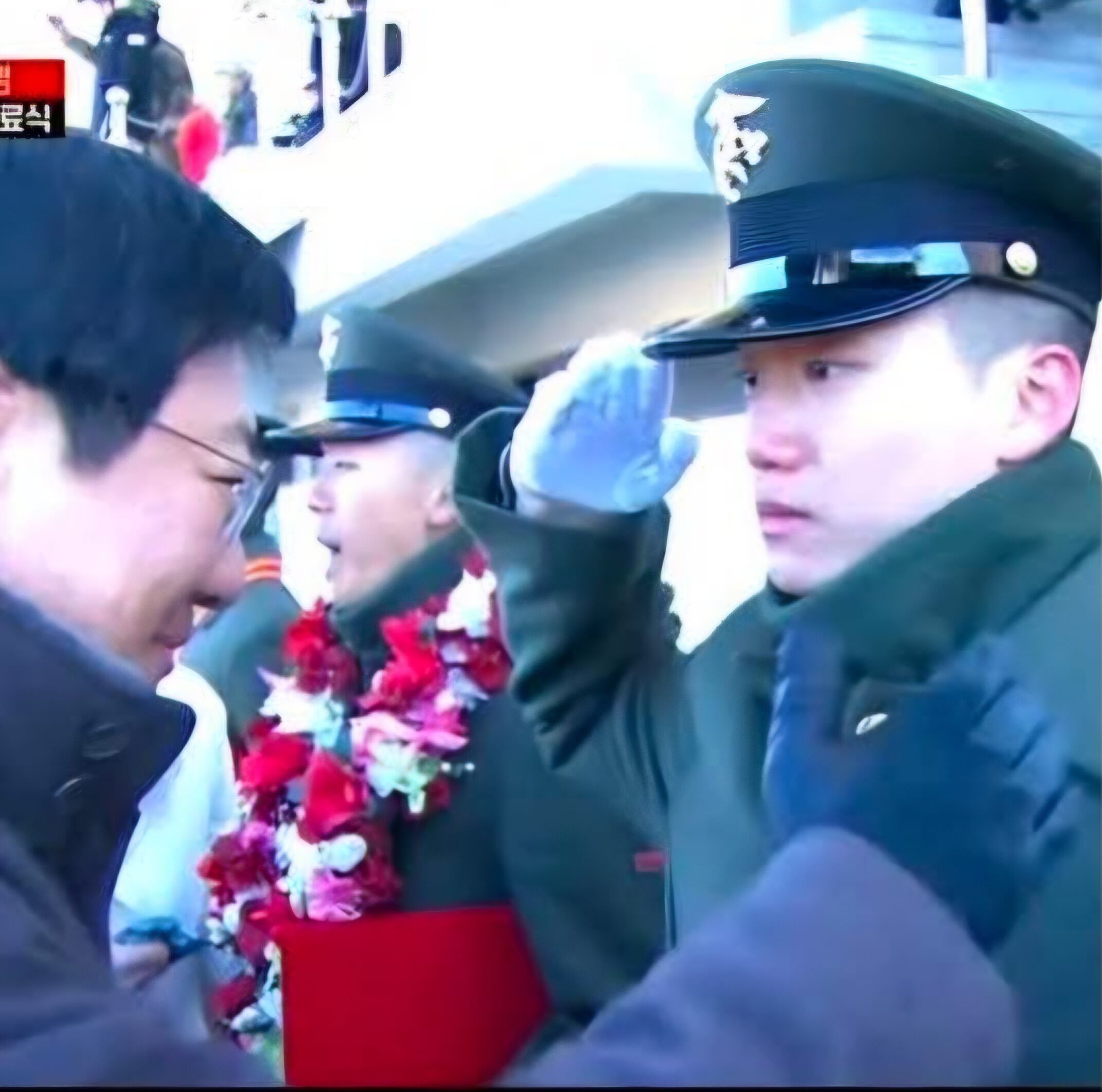 Park grandson's emotional Marine Corps salute