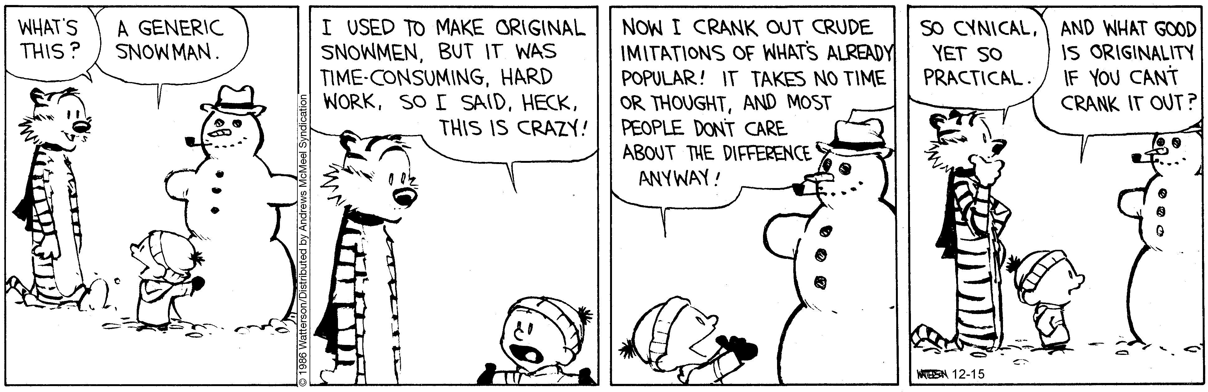 Calvin and Hobbes by Bill Watterson