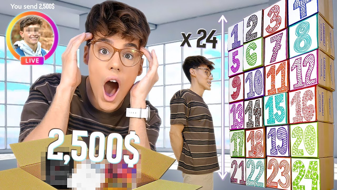 Watch what happened when I gave a subscriber $2,500 for a mystery box ...