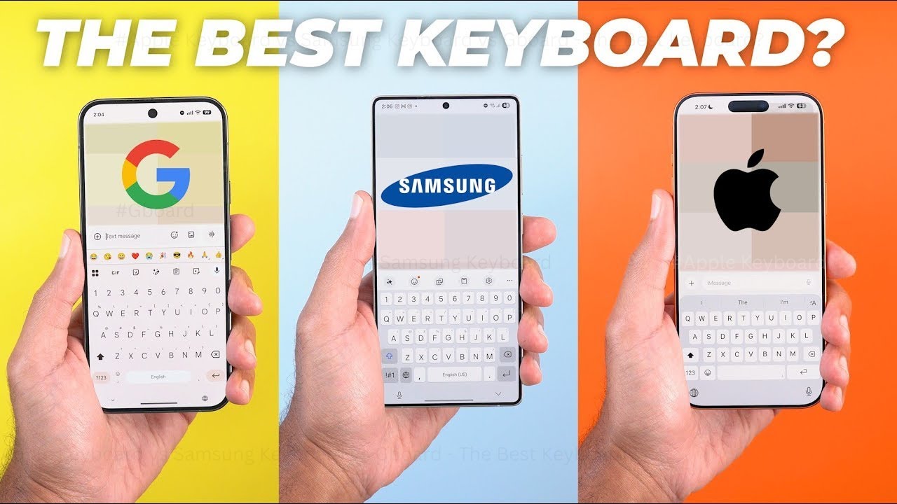 Apple keyboard vs Samsung keyboard vs Gboard - The best keyboard?