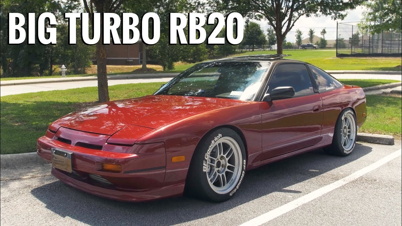 440HP big turbo RB20 Nissan 240sx review - Kalvin's red beauty