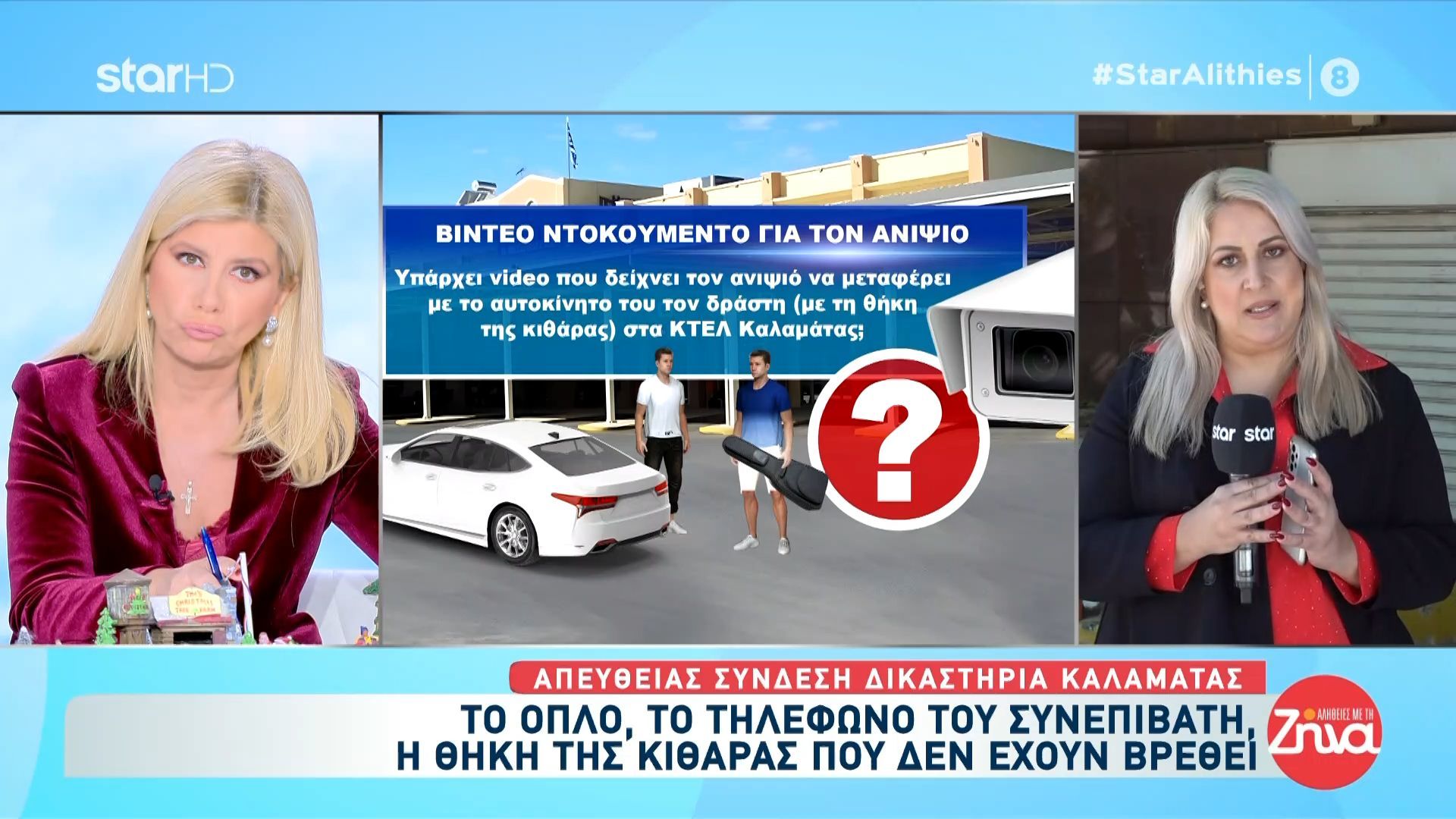 Το αυτοκίνητο του ανιψιού φαίνεται να περνάει από τα ΚΤΕΛ της Καλαμάτας