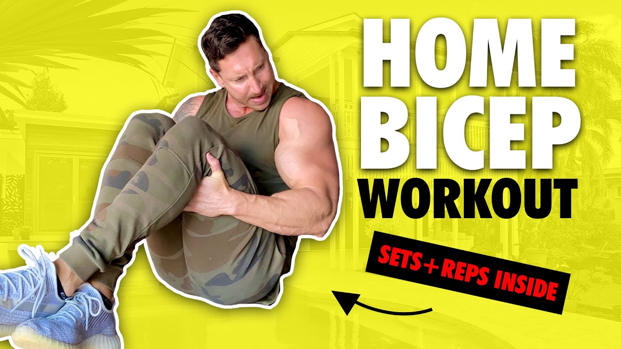 Learn the only three bicep exercises you need requiring no equipment
