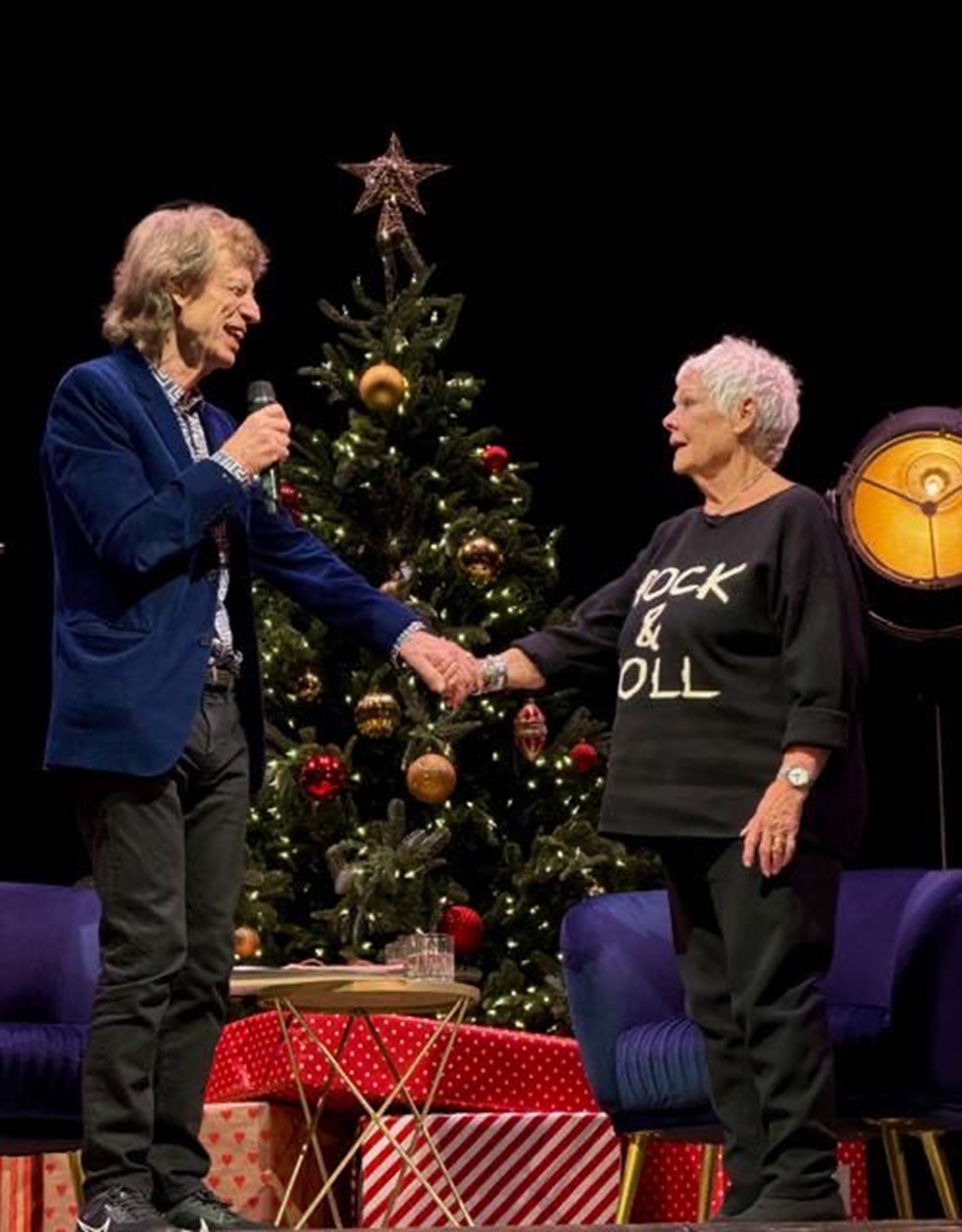 Dame Judi Dench realises long-held dream with rock star