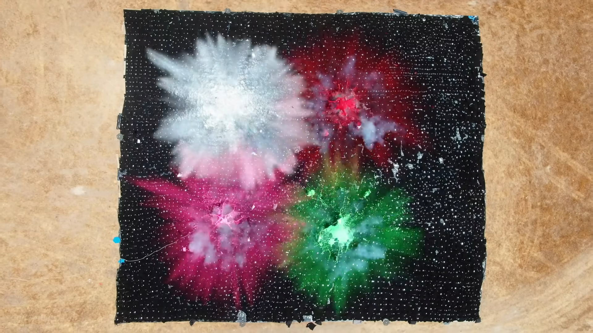 What happens when 10,000 shirts meet an explosive paint blast