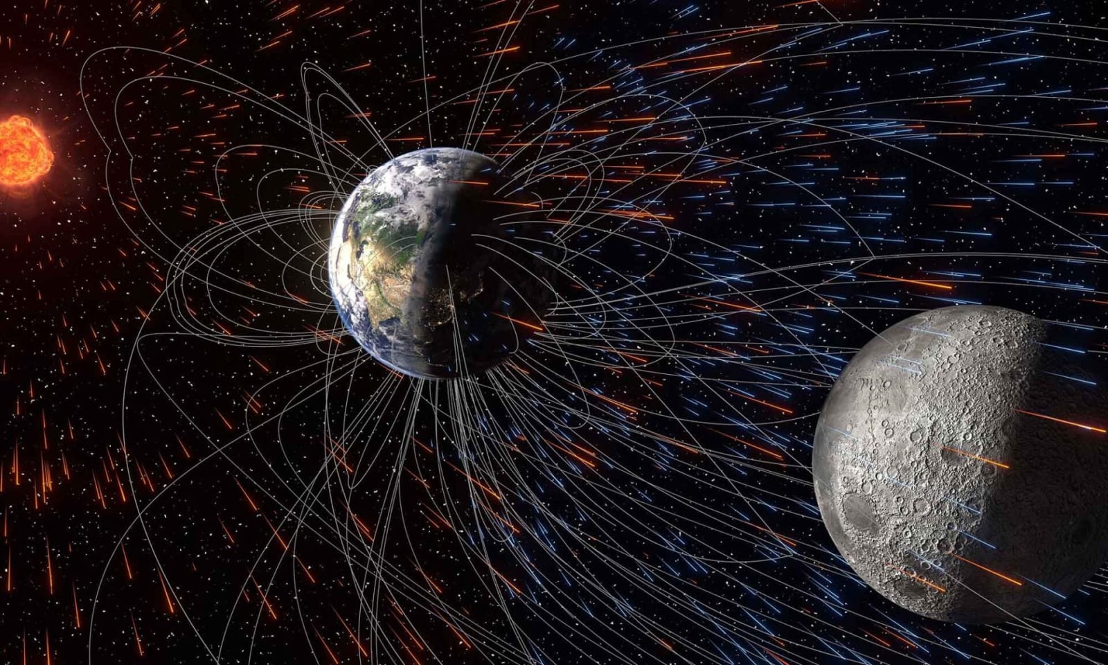 Earth’s magnetic field funneled atmospheric elements to the moon over ...
