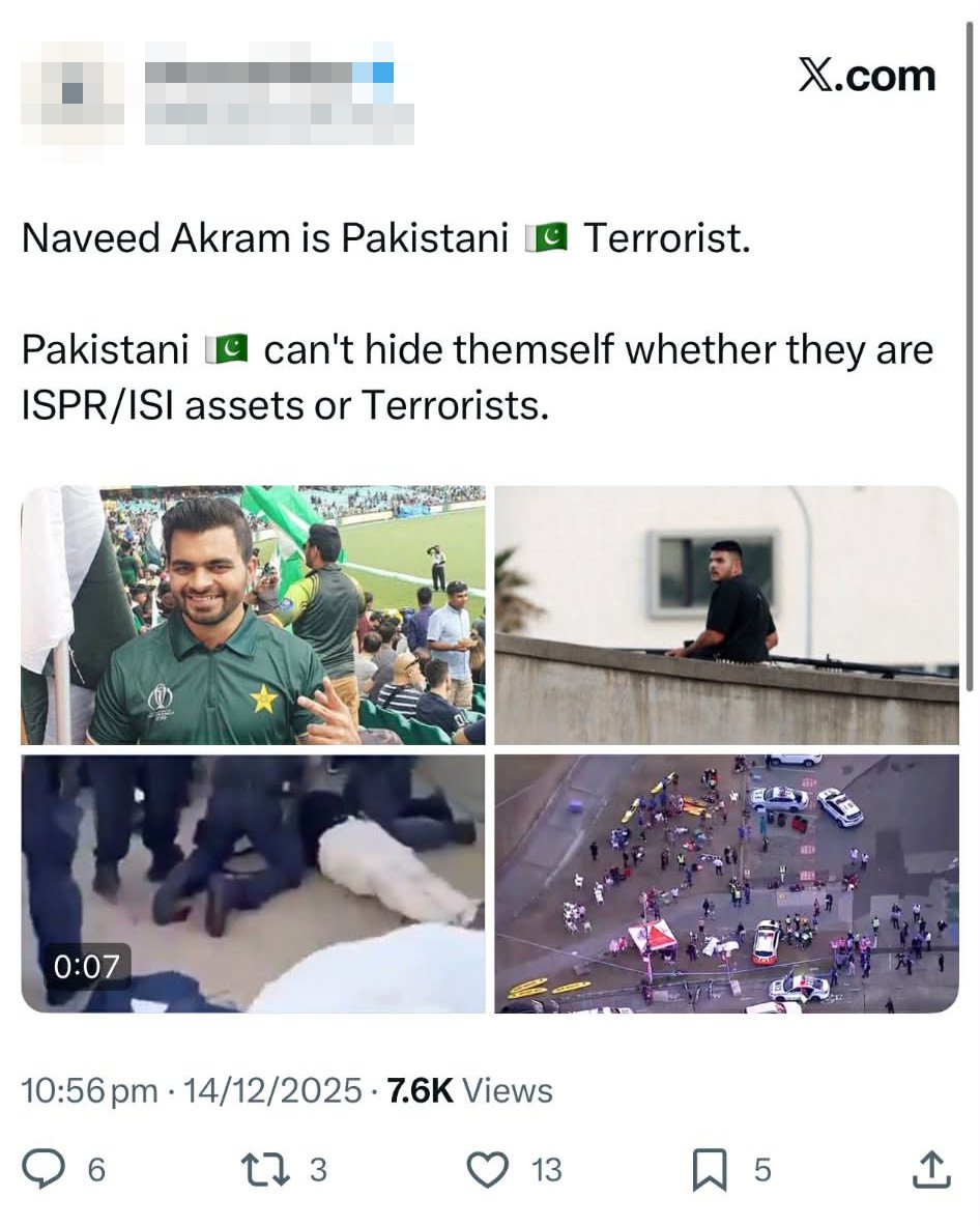 Man with same name as Bondi Beach 'gunman' speaks out