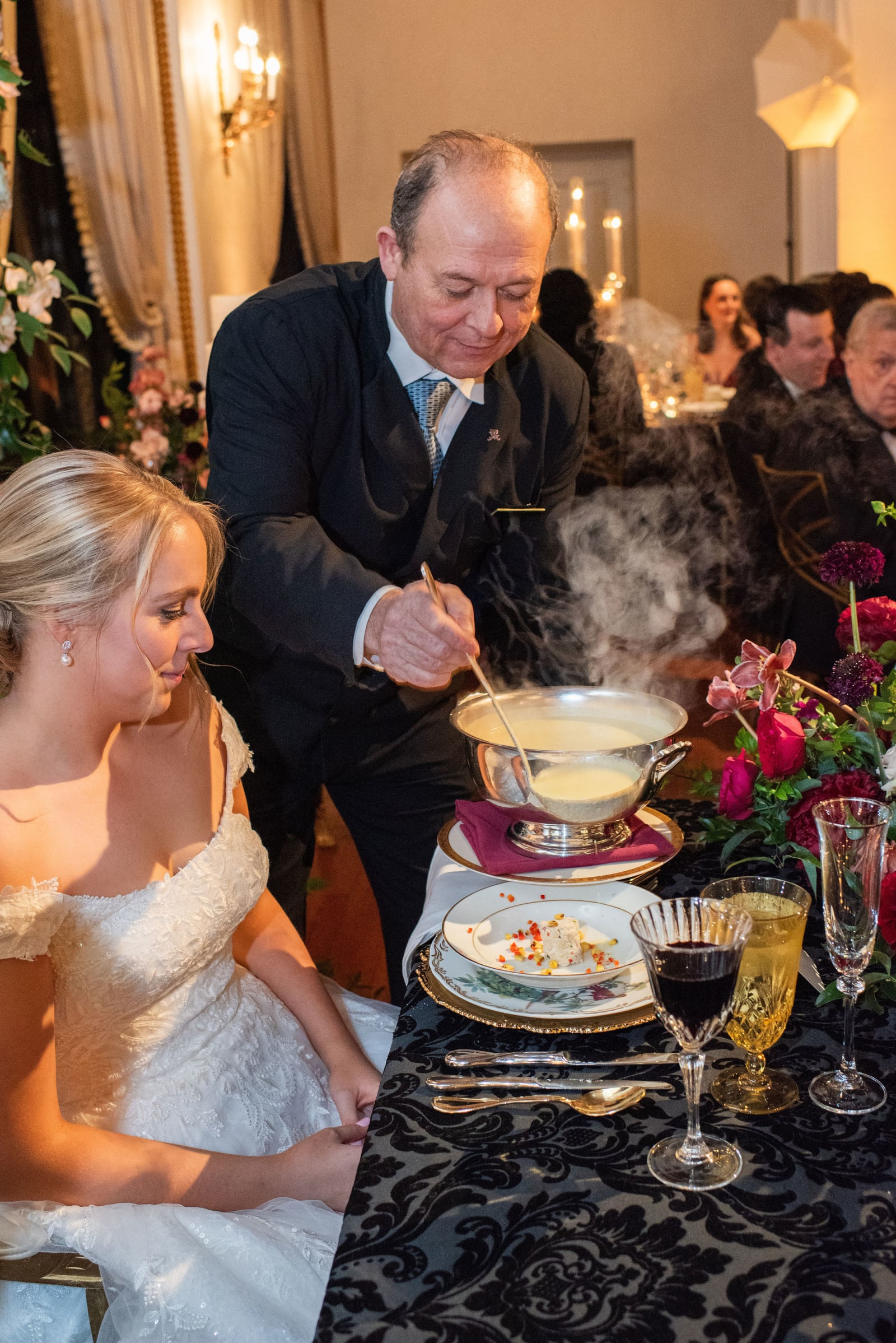 A gilded Christmas wedding at the St. Regis