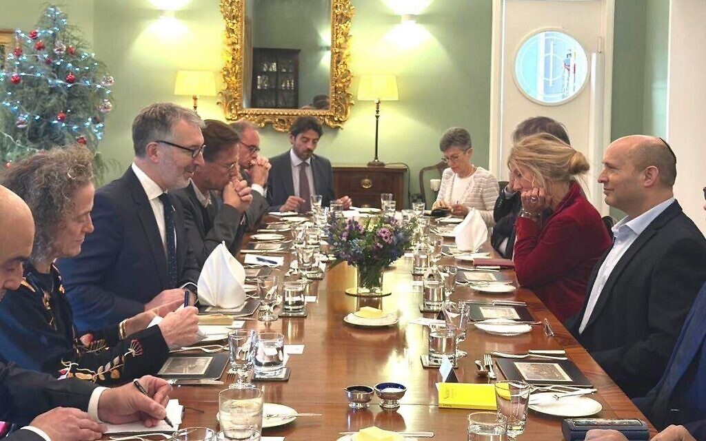 Bennett meets 15 ambassadors, urges countries to protect Jews from ...
