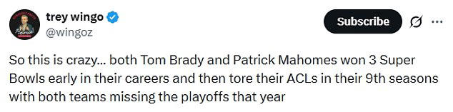NFL fans spot spooky connection between Tom Brady and Patrick Mahomes ...