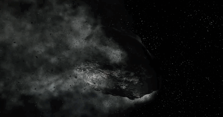 Imagine if Halley’s Comet crashed into the Moon