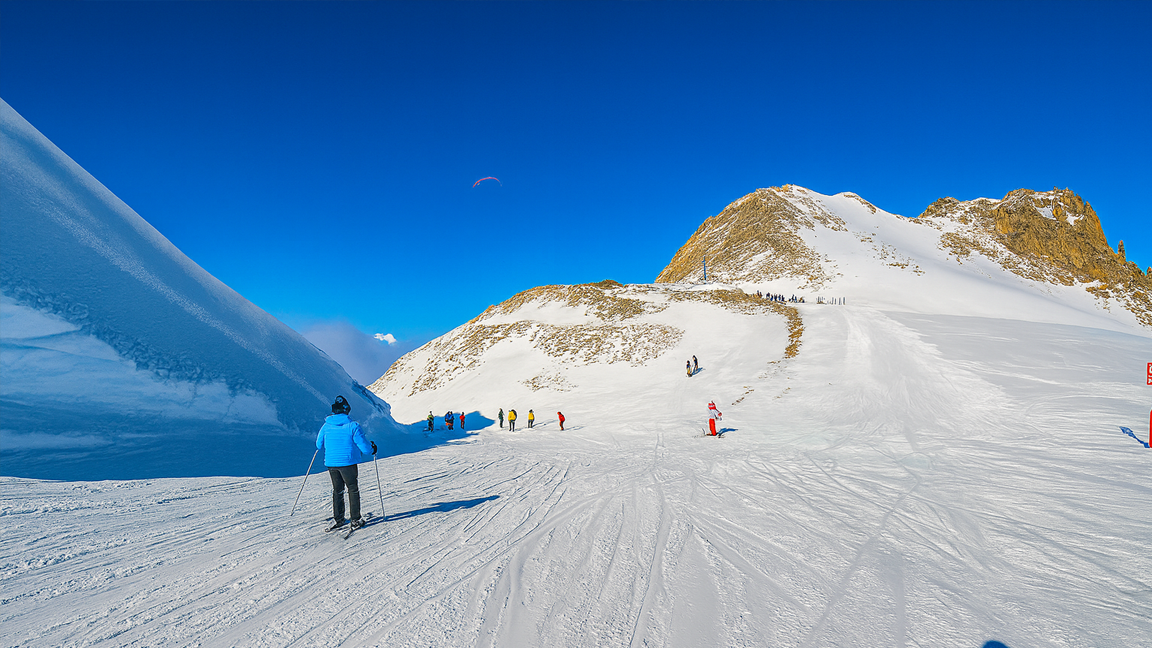 Grand Renard slope at Les Arcs ski resort