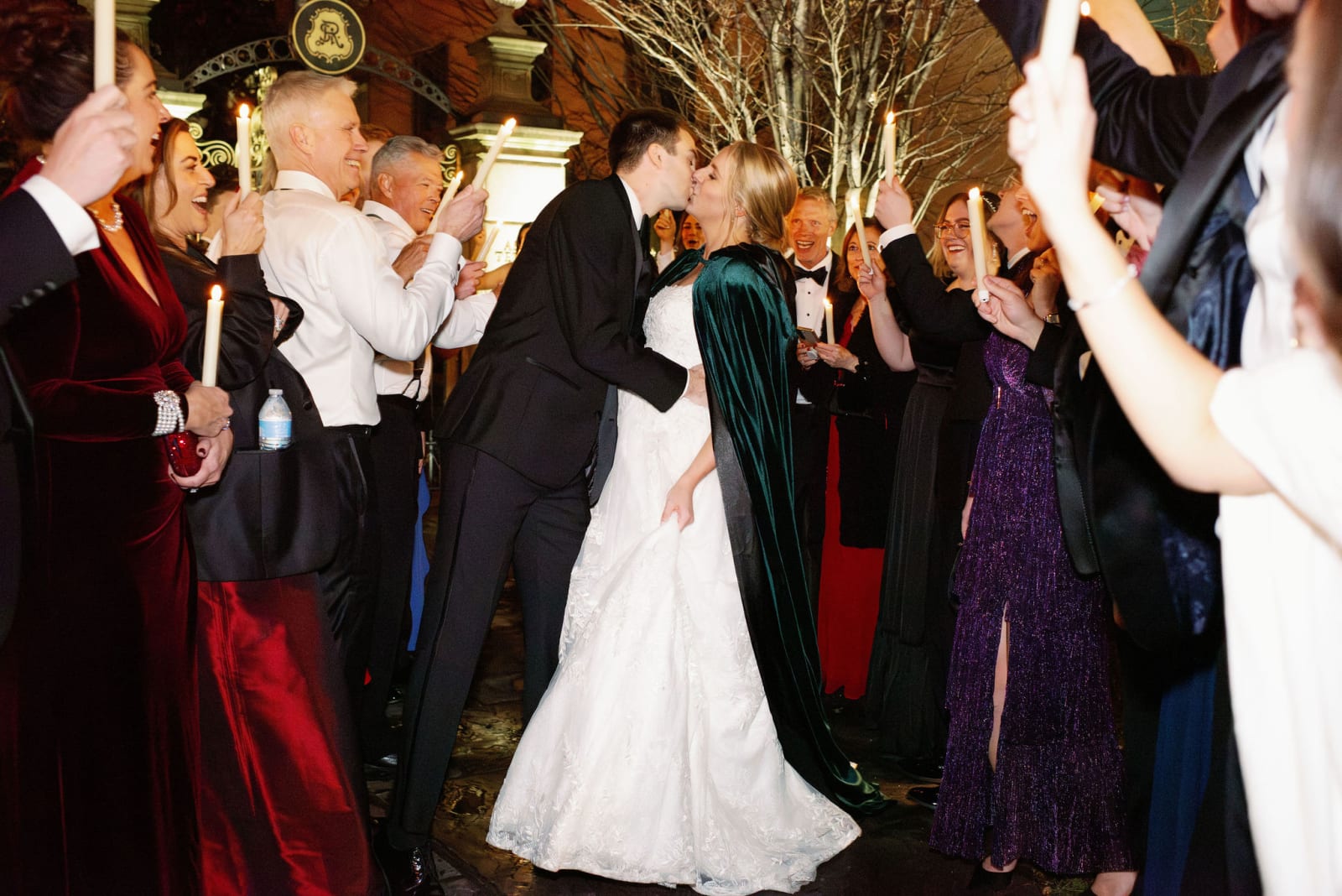 A gilded Christmas wedding at the St. Regis