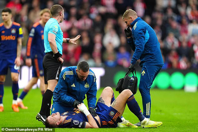 Dan Burn suffers a punctured lung and broken rib as Newcastle's injury ...