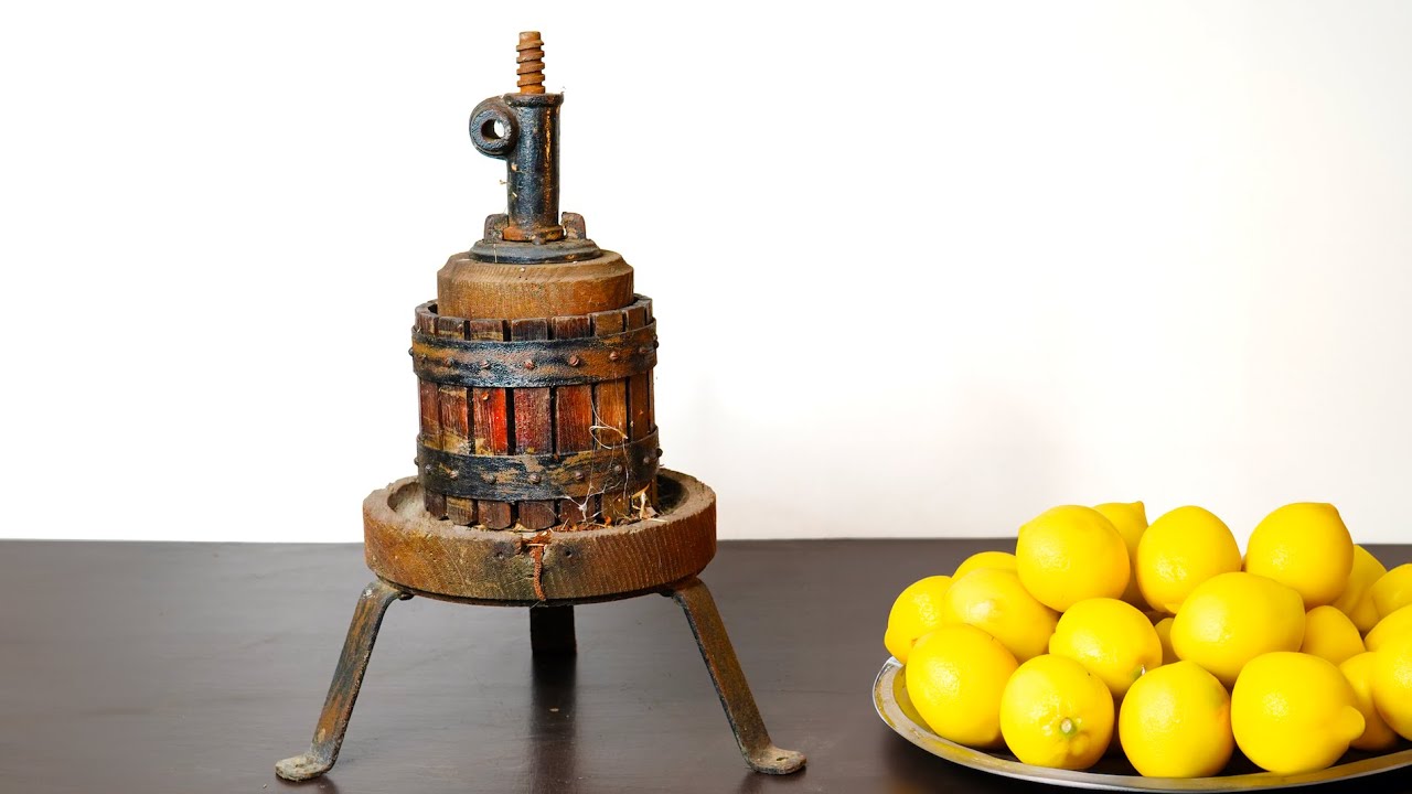 Rusty fruit press restoration